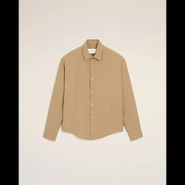 AMI Paris Boxy Viscose Twill Shirt