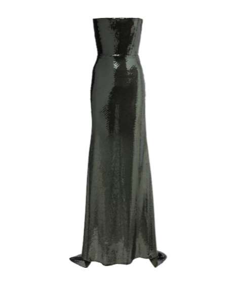 Alex Perry Sequined Corset Gown