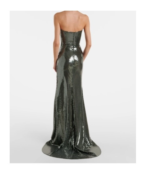 Alex Perry Sequined Corset Gown