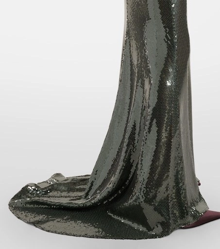 Alex Perry Sequined Corset Gown