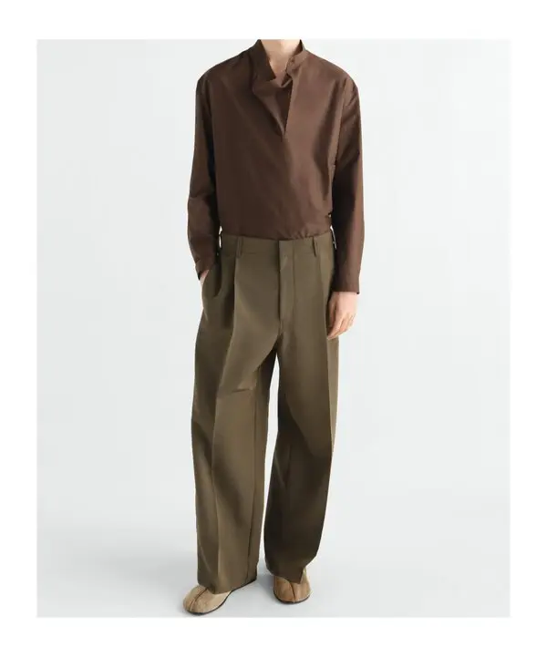 LEMAIRE Sailor Top In Washed Cotton And Silk Blend