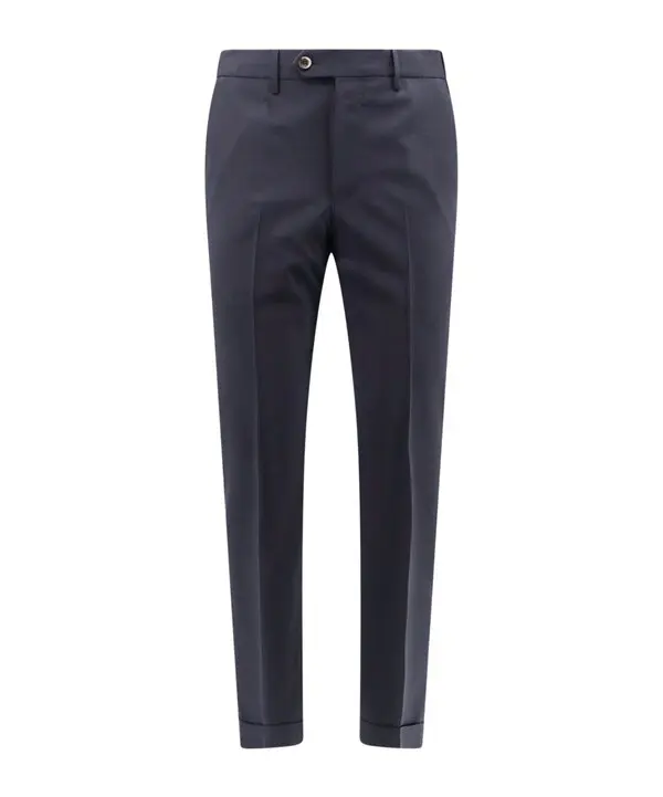 PT TORINO Slim-fit Cropped Trousers - Black