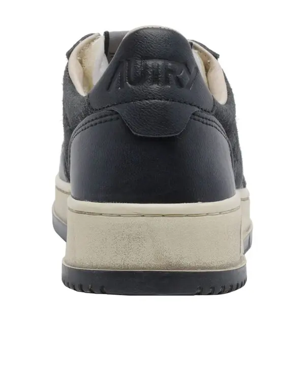 AUTRY Sup Vint Distressed-effect Panelled Sneakers