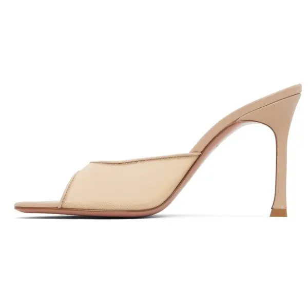Amina Muaddi Alexa 95 Mesh High-heeled Sandals