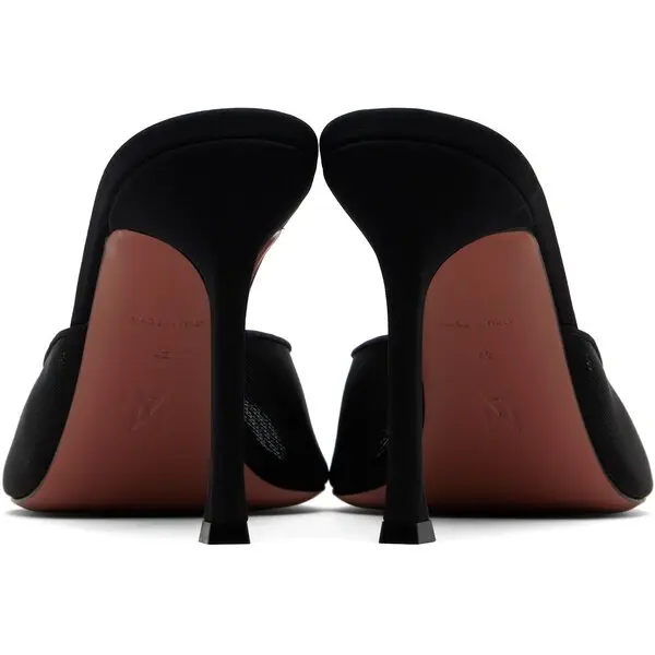 Amina Muaddi Alexa Mesh 95 High-heeled Sandals
