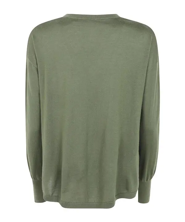 Aspesi Ribbed V-neck Knit Top