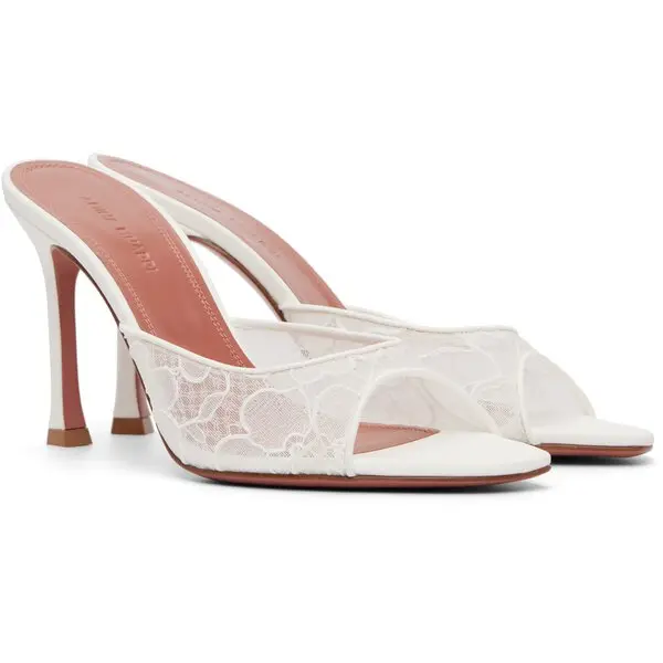 Amina Muaddi Alexa 95 Lace High-heeled Sandals