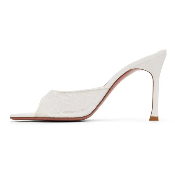 Amina Muaddi Alexa 95 Lace High-heeled Sandals