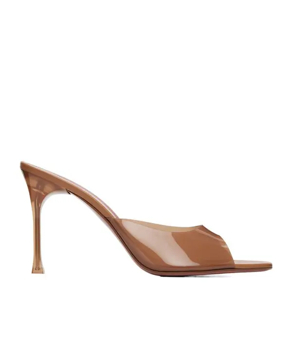 Amina Muaddi Alexa Glass Slipper 95 High-heeled Sandals