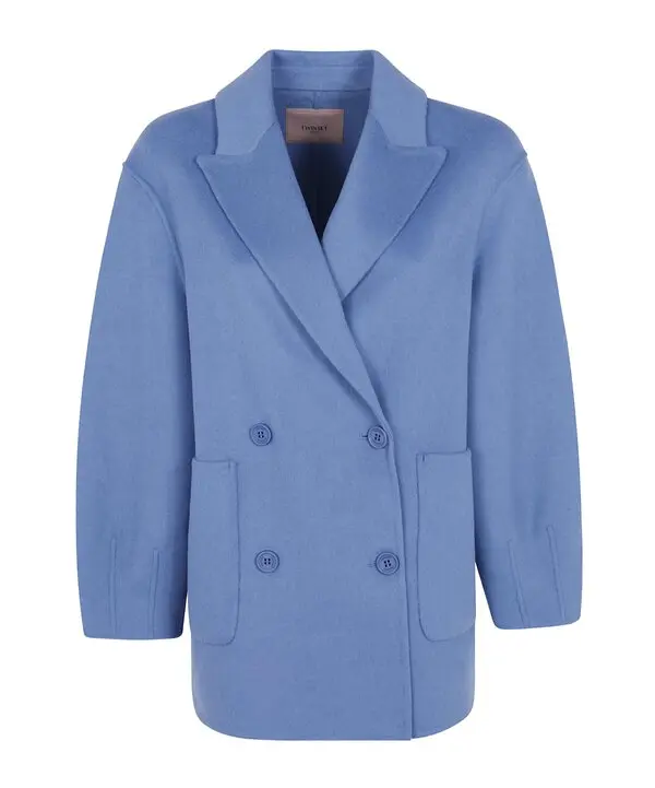 TWINSET Double-breasted Long-sleeved Coat