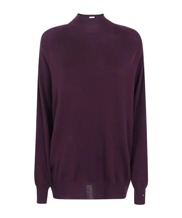 Aspesi Ribbed Long-sleeve Knit Top - Black