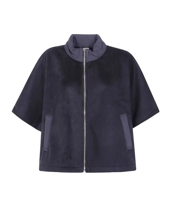 TWINSET Stand-collar Zip-up Casual Jacket - Black