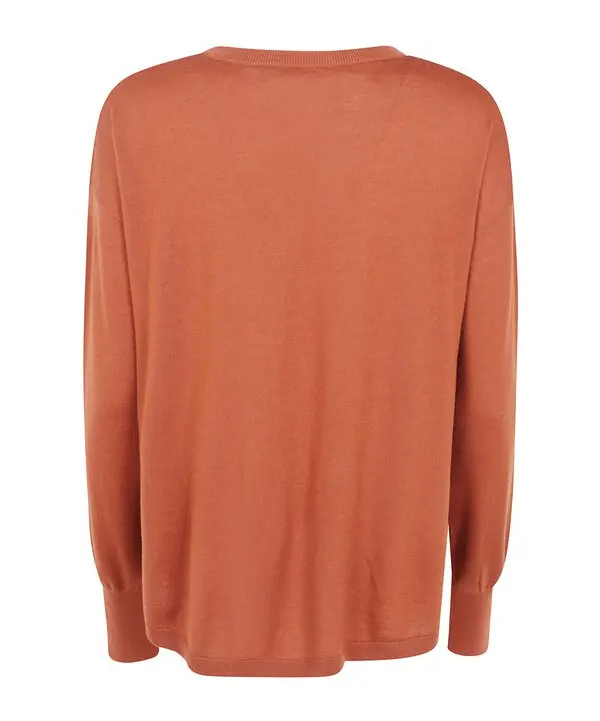 Aspesi Ribbed V-neck Knit Top