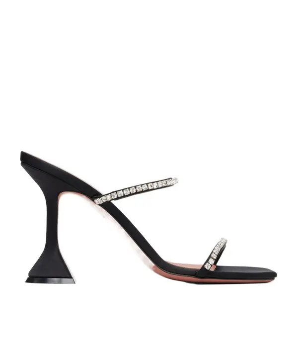 Amina Muaddi Gilda 95 High-heeled Sandals - Black