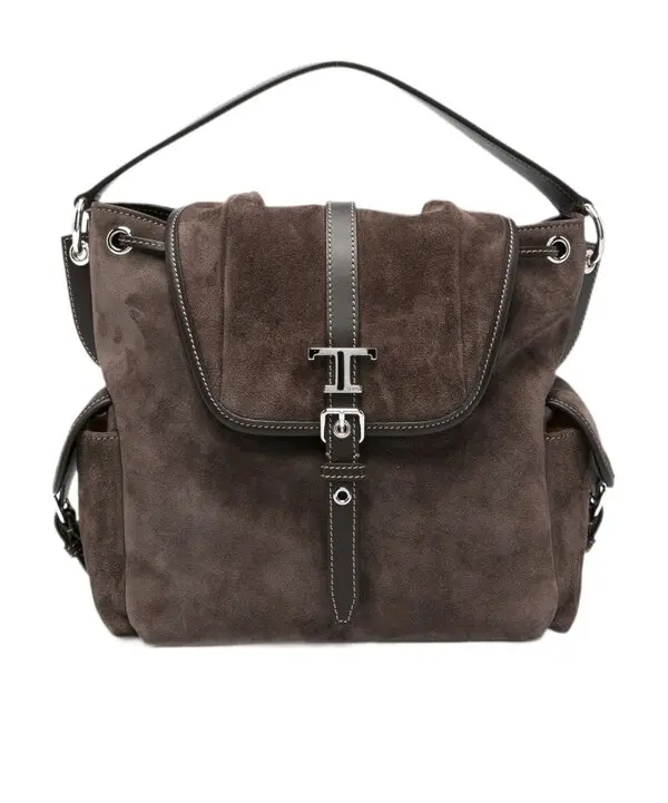 TOD'S Mini Tim Buckle-fastening Tote Bag - Brown