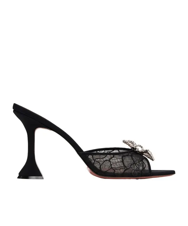 Amina Muaddi Rosie 95 Lace High-heeled Sandals