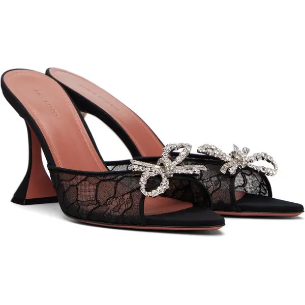 Amina Muaddi Rosie 95 Lace High-heeled Sandals