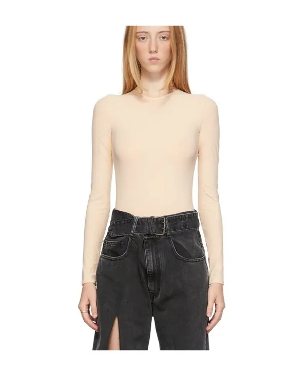 MAISON MARGIELA Four-stitch Long-sleeved Bodysuit - Multicolor