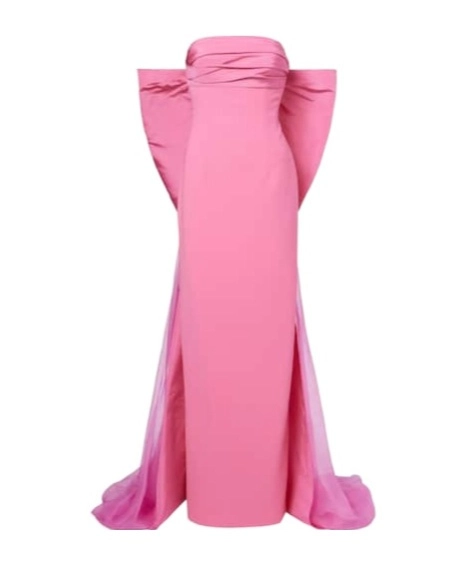 Carolina Herrera Bow-detail Strapless Crêpe Gown - Pink