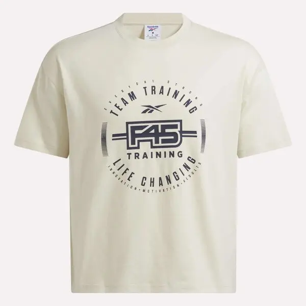 REEBOK X F45 Training Graphic T-shirt - Linen
