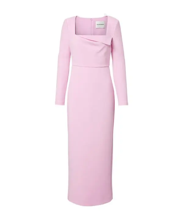 Roland Mouret Crepe Midi Dress - Pink