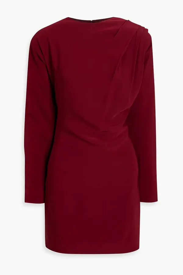 ANINE BING Haven Crepe Mini Dress - Plum