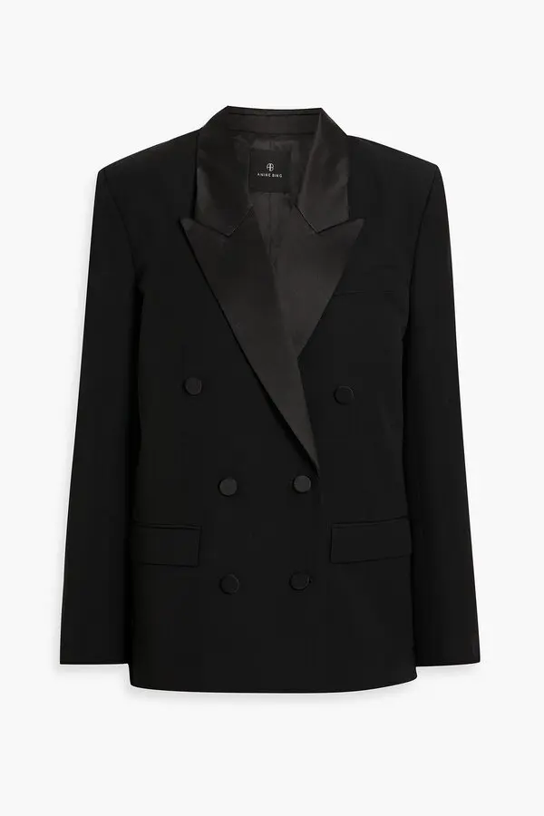 ANINE BING Ross Doublebreasted Wooltwill Blazer