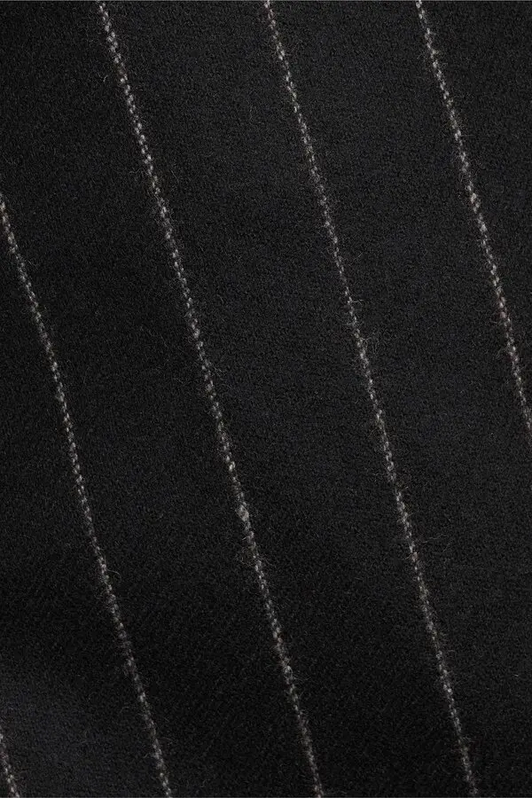ANINE BING Tierra Pinstriped Woolblend Mini Skirt
