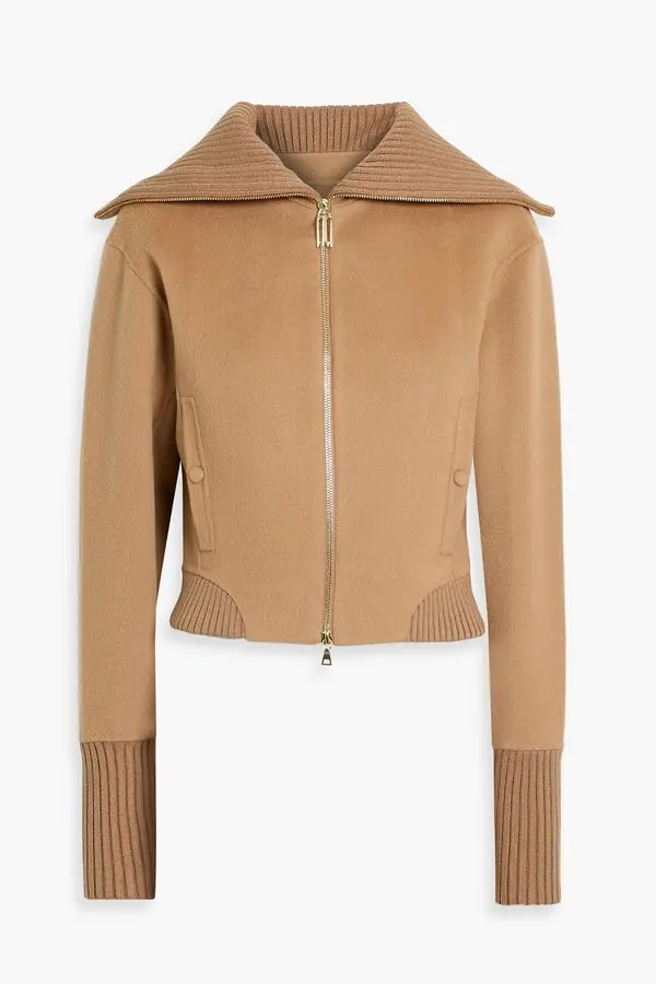 Victoria Beckham Wool And Cashmereblend Felt Jacket