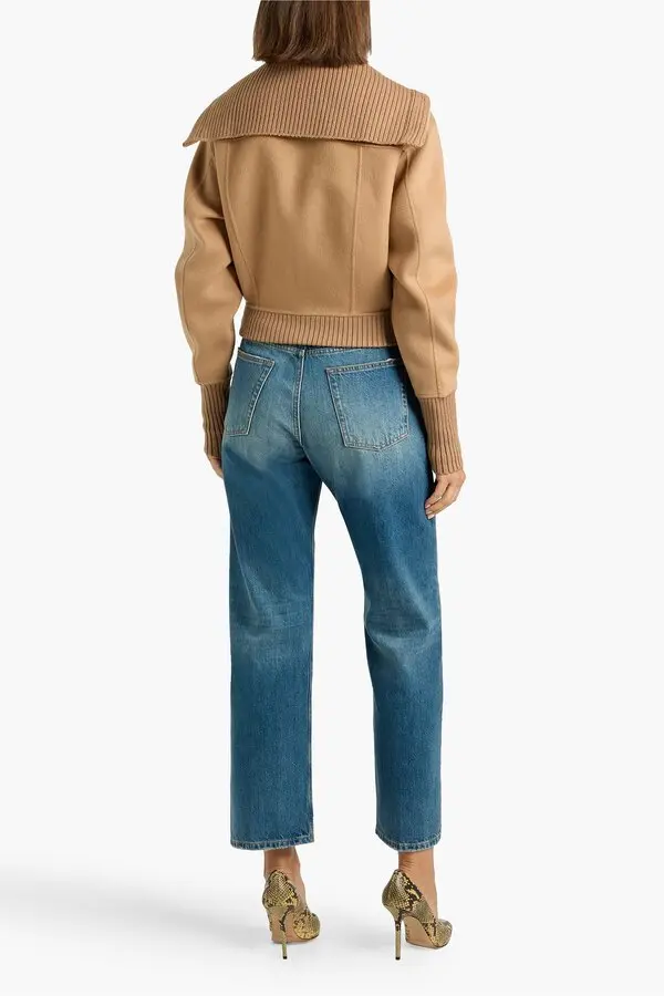 Victoria Beckham Wool And Cashmereblend Felt Jacket