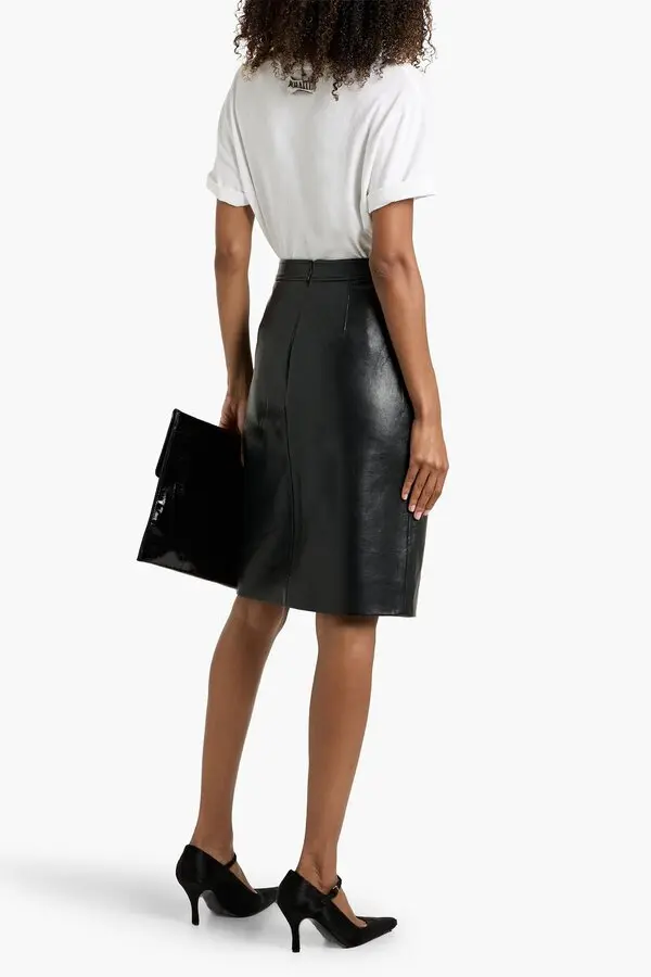 ANINE BING Tyra Leatherblend Skirt
