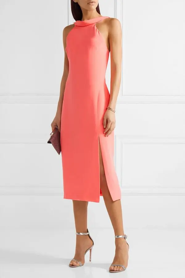 Cushnie Anna Cutout Silk-crepe Midi Dress