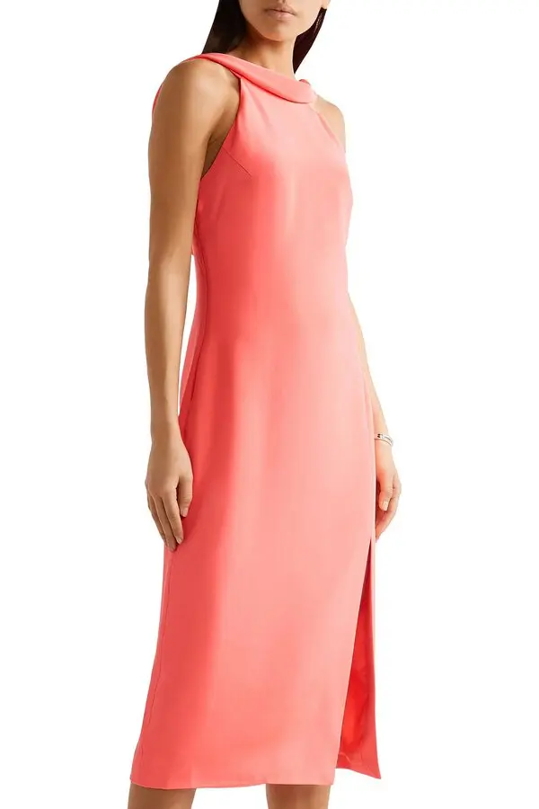 Cushnie Anna Cutout Silk-crepe Midi Dress