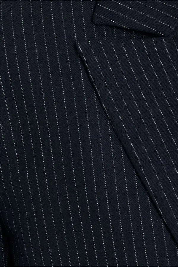 ANINE BING Declan Pinstriped Woolblend Twill Blazer