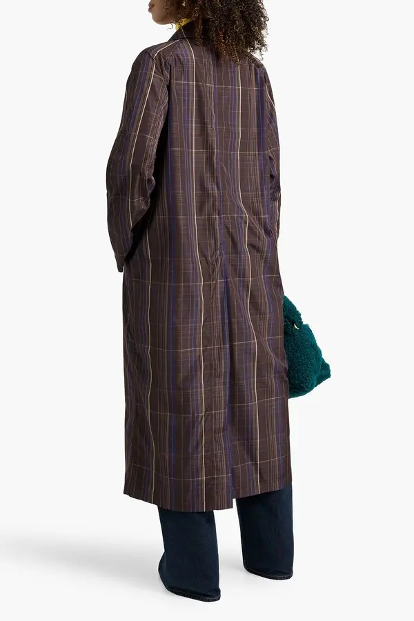 Dries Van Noten Checked Shell Coat
