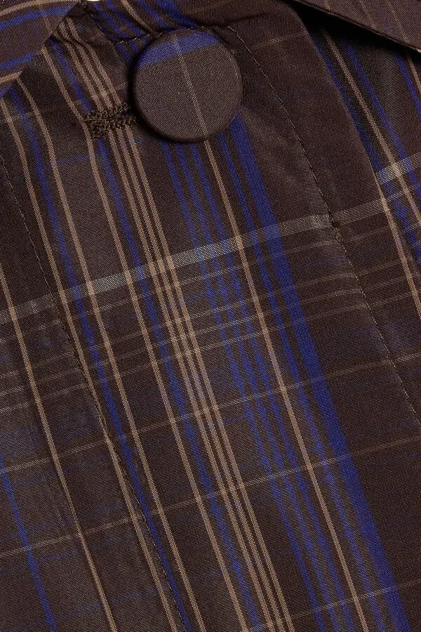 Dries Van Noten Checked Shell Coat