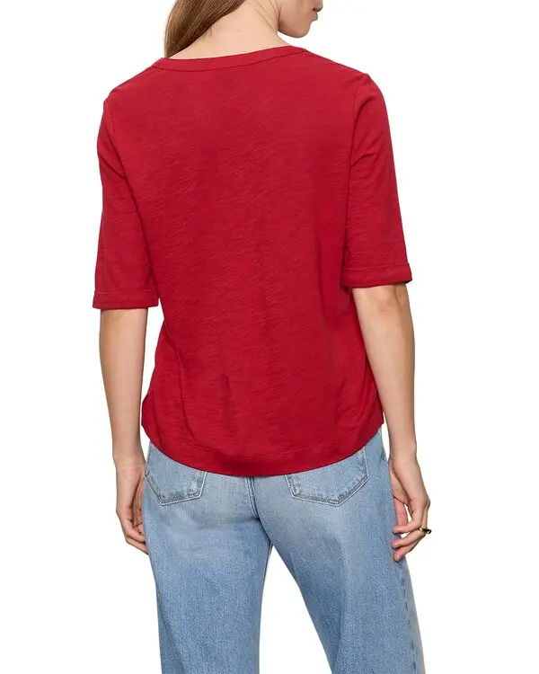 Sanctuary Dolce Notch Neck Tee - Red Berry