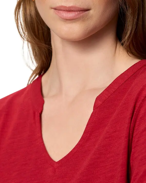 Sanctuary Dolce Notch Neck Tee - Red Berry