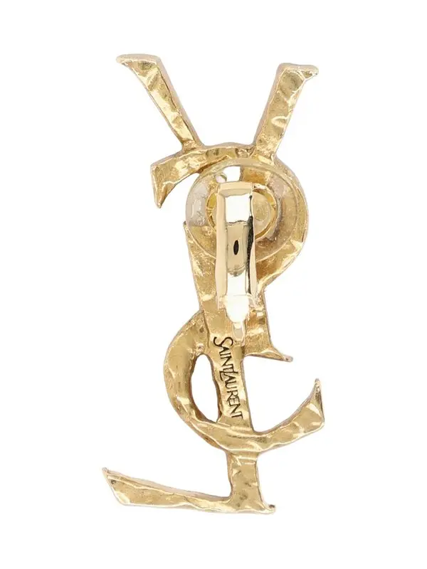 Saint Laurent Orecchino "cassandre" In Metallo
