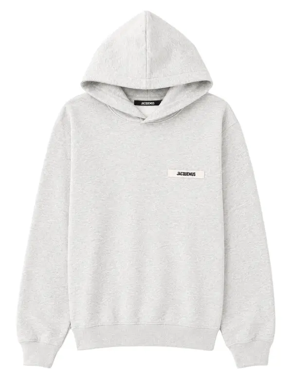 Jacquemus Felpa Con Cappuccio - Grey