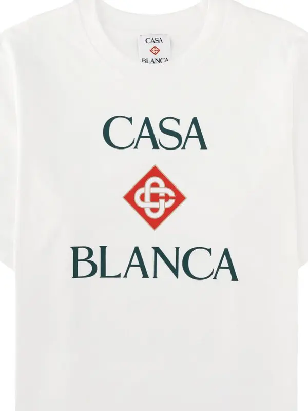 Casablanca T-shirt Con Stampa
