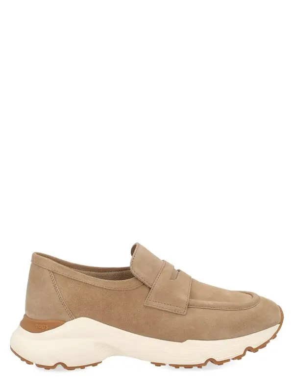 TOD'S Mocassino Sportivo In Pelle Scamosciata - Beige