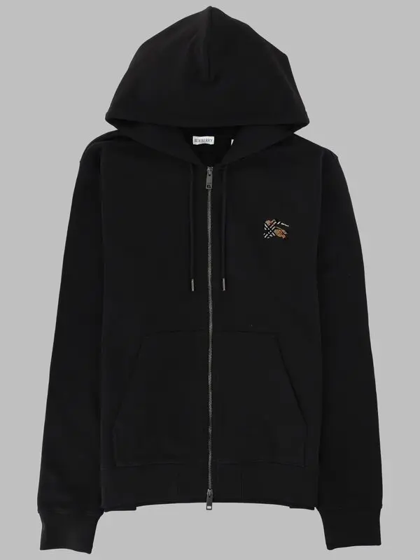 Burberry Felpa Con Cappuccio E Zip