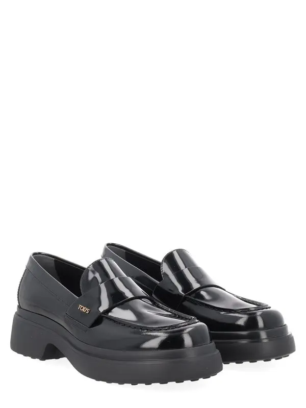TOD'S Brushed Leather Loafers
