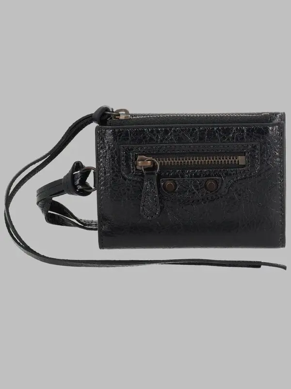 Balenciaga Trifold Wallet With "le City" Strap