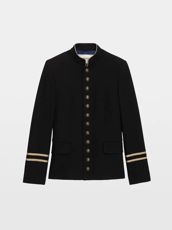 Zadig&Voltaire Vallo Military-inspired Tailored Jacket