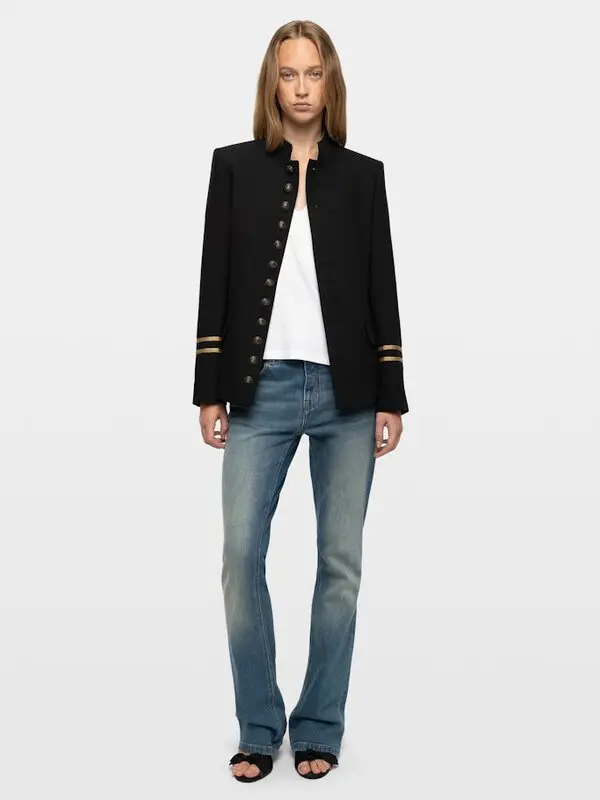 Zadig&Voltaire Vallo Military-inspired Tailored Jacket