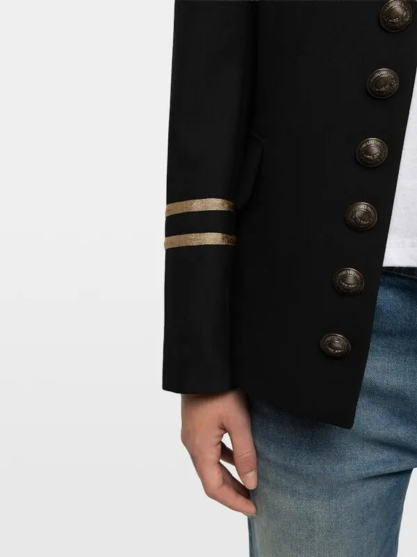 Zadig&Voltaire Vallo Military-inspired Tailored Jacket