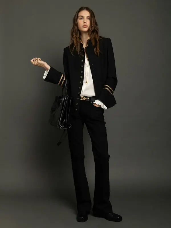 Zadig&Voltaire Vallo Military-inspired Tailored Jacket