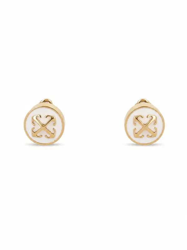 Off-White Orecchini "round Arrow - Gold